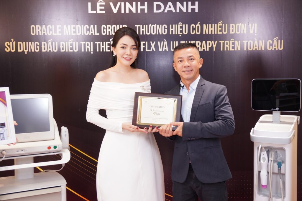 ORACLE VINH DỰ NHẬN BẰNG KHEN TỪ TẬP ĐOÀN THERMAGE FLX & ULTHERAPY